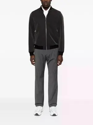 MOORER Soranod6 Zip Bomber Jacket - Black