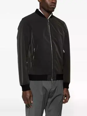 MOORER Soranod6 Zip Bomber Jacket - Black