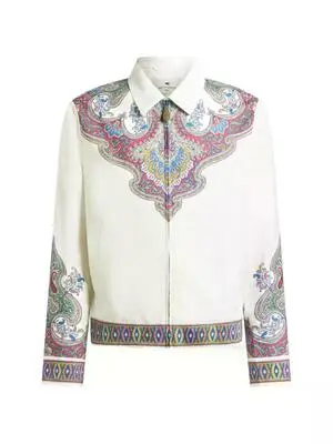 Etro Paisley-print Jacket - White