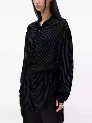 ANN DEMEULEMEESTER Striped Long Sleeve Shirt