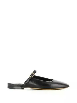 TASSINARI Cloe Leather Mules - Black