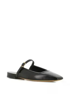 TASSINARI Cloe Leather Mules - Black