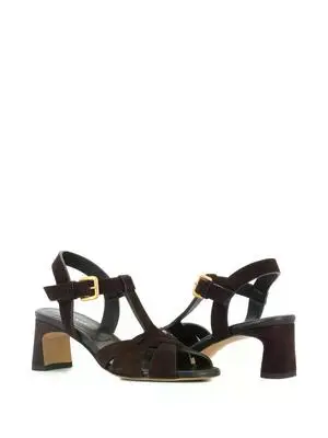 TASSINARI Michelle T-strap Suede Sandals