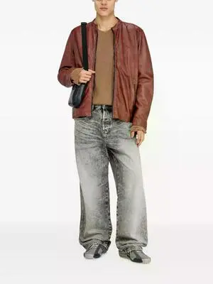 DIESEL® D-enim-m 09p11 Wide Leg Jeans - Grey