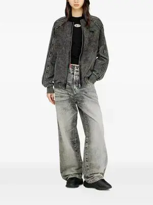 DIESEL® D-enim-m 09p11 Wide Leg Jeans - Grey