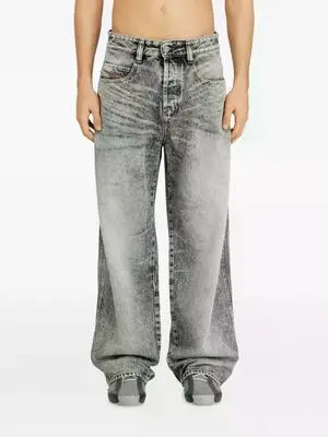 DIESEL® D-enim-m 09p11 Wide Leg Jeans - Grey