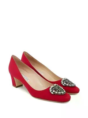 Manolo Blahnik Okkato Embellished Pumps