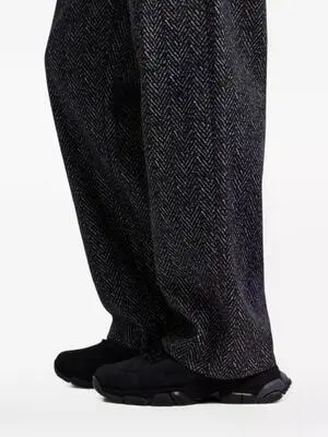 Giorgio Armani Chevron-jacquard Straight-leg Jeans