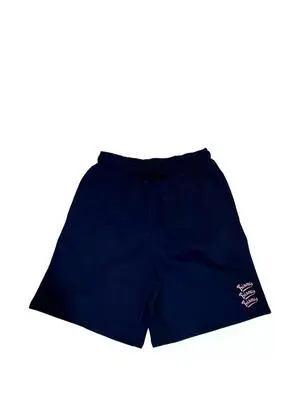BISOUS SKATEBOARDS Drawstring Embroidered Shorts