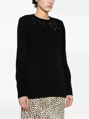 Valentino Garavani Bow-embellished Virgin Wool Sweater