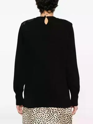 Valentino Garavani Bow-embellished Virgin Wool Sweater