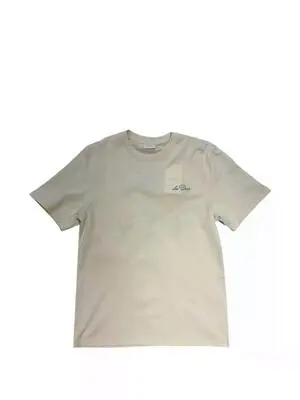 LES DEUX Floral-embroidery T-shirt - Neutrals