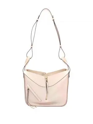 Loewe 2017 Small Tricolor Leather Hammock Satchel - Pink