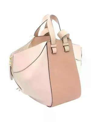 Loewe 2017 Small Tricolor Leather Hammock Satchel - Pink