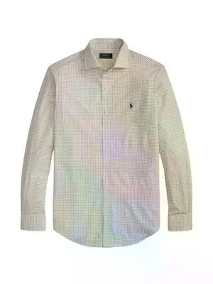 Polo Ralph Lauren Embroidered Plaid Shirt - Neutrals