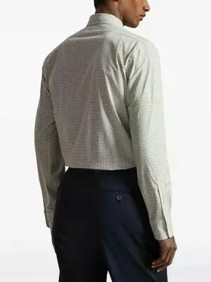Polo Ralph Lauren Embroidered Plaid Shirt - Neutrals