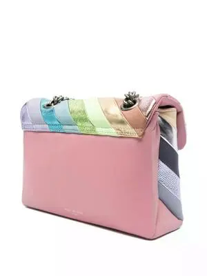 Kurt Geiger Striped Chain Shoulder Bag - Pink