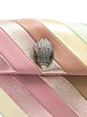 Kurt Geiger Striped Chain Shoulder Bag - Pink