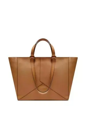 LANCEL Envelope Zip Tote Bag - Brown