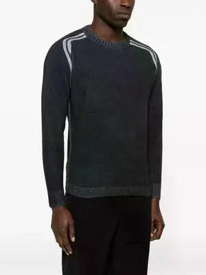 C.P. COMPANY Cotton Chenille Double Dyed Crewneck Sweater