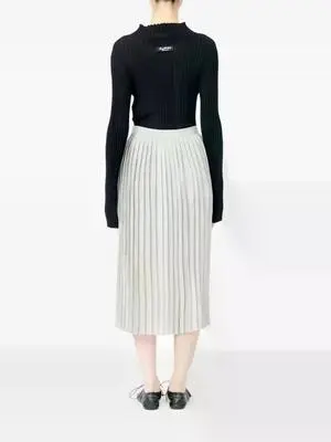 MAISON MARGIELA Pleated Straight Skirt - Grey