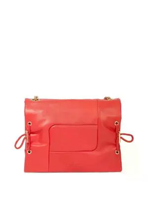 LANCEL Billie Flap Chain Crossbody Bag - Red