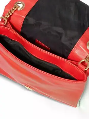LANCEL Billie Flap Chain Crossbody Bag - Red