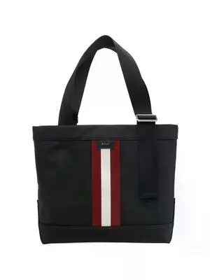 Bally Stripe Adaptable-straps Shoulder Bag - Black