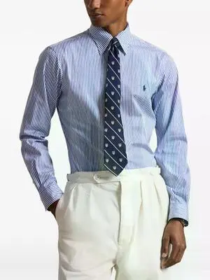 Polo Ralph Lauren Striped Collared Shirt - Blue