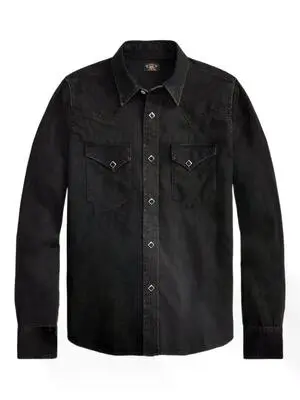Ralph Lauren Embroidered Cotton Shirt - Black