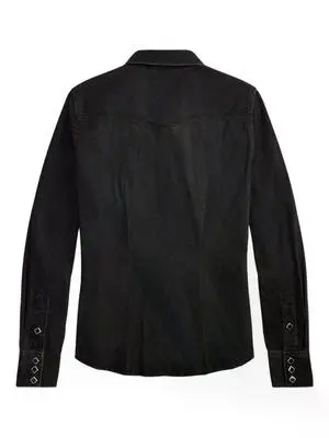 Ralph Lauren Embroidered Cotton Shirt - Black
