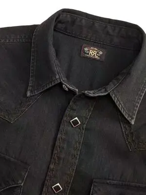 Ralph Lauren Embroidered Cotton Shirt - Black