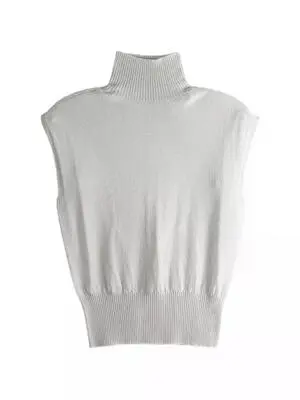 Rick Owens Ribbed Turtleneck Sweater - Grey