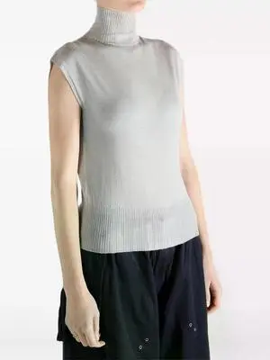 Rick Owens Ribbed Turtleneck Sweater - Grey