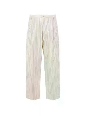 HED MAYNER Pinstripe Cropped Trousers
