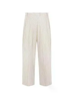 HED MAYNER Pinstripe Cropped Trousers