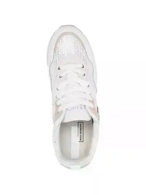 Liu Jo Mesh Sneakers With Sequins - White