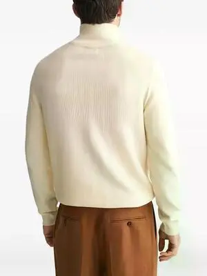 Gant Textured Half-zip Pullover - Neutrals