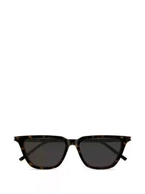 Saint Laurent Square Frame Sunglasses - Brown