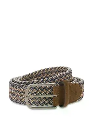 Boggi Milano Woven Belt Brown