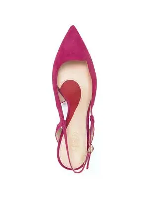 Liu Jo Suede Slingback Pumps - Pink