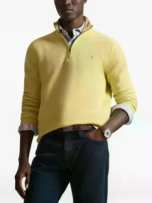 Polo Ralph Lauren Cotton Quarter-zip Sweater - Yellow