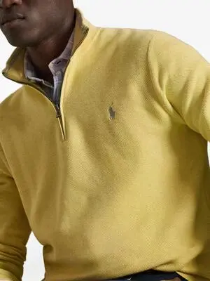 Polo Ralph Lauren Cotton Quarter-zip Sweater - Yellow