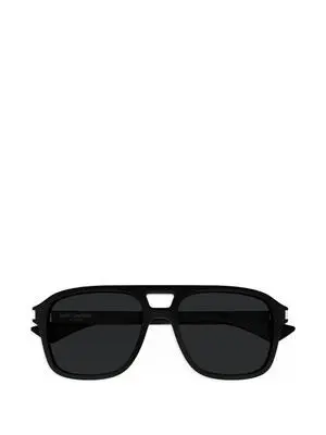 Saint Laurent Pilot-frame Sunglasses - Black