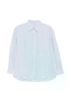 DUNST Striped Pocket Shirt - Blue