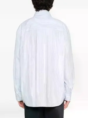 DUNST Striped Pocket Shirt - Blue