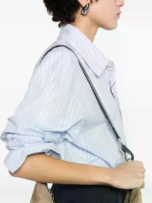 DUNST Striped Pocket Shirt - Blue