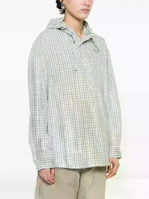 DUNST Hooded Shirt - Blue