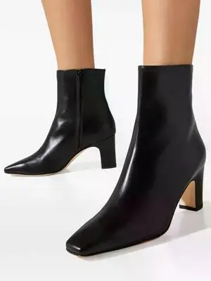Manolo Blahnik Square-toe Zip-up Boots