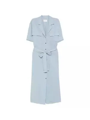 Gant Button-fastening Belted Midi Shirt Dress